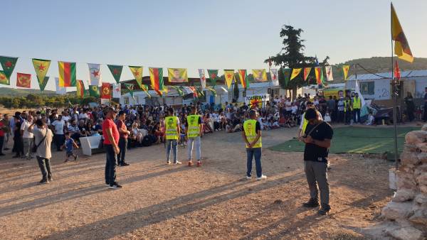 ANF | Activists in Europe commemorate the Rojava Revolution