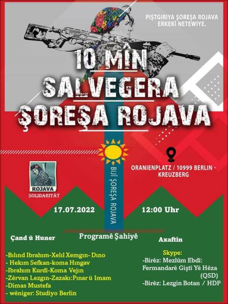 ANF | Tenth anniversary of the Rojava revolution celebrated across Germany